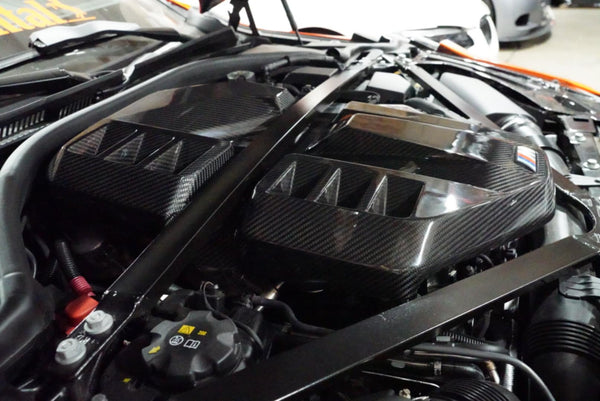 Dinmann CF | BMW G80 G81 M3 G82 G83 M4 G87M2 ENGINE COVER IN CARBON FI ...