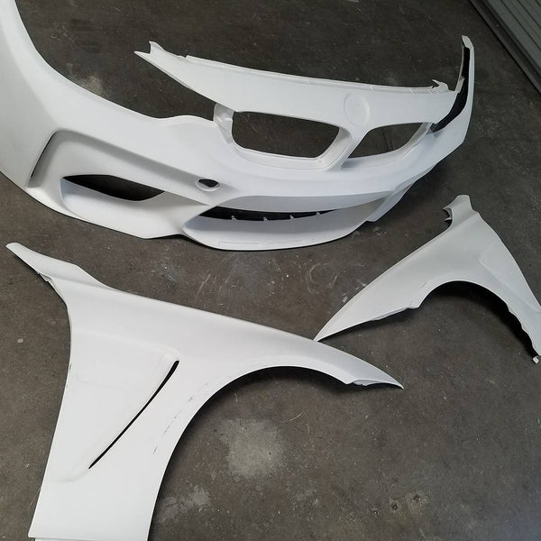 Dinmann BMW F80 M3 Full Replacement Fenders in FRP fiberglass – DINMANN
