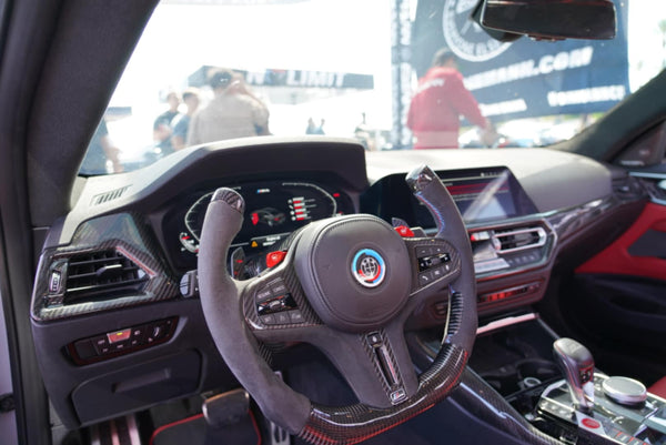 BMW G80 M3 G82 G83 M4 T FIGHTER CARBON FIBER CUSTOM STEERING WHEEL ...